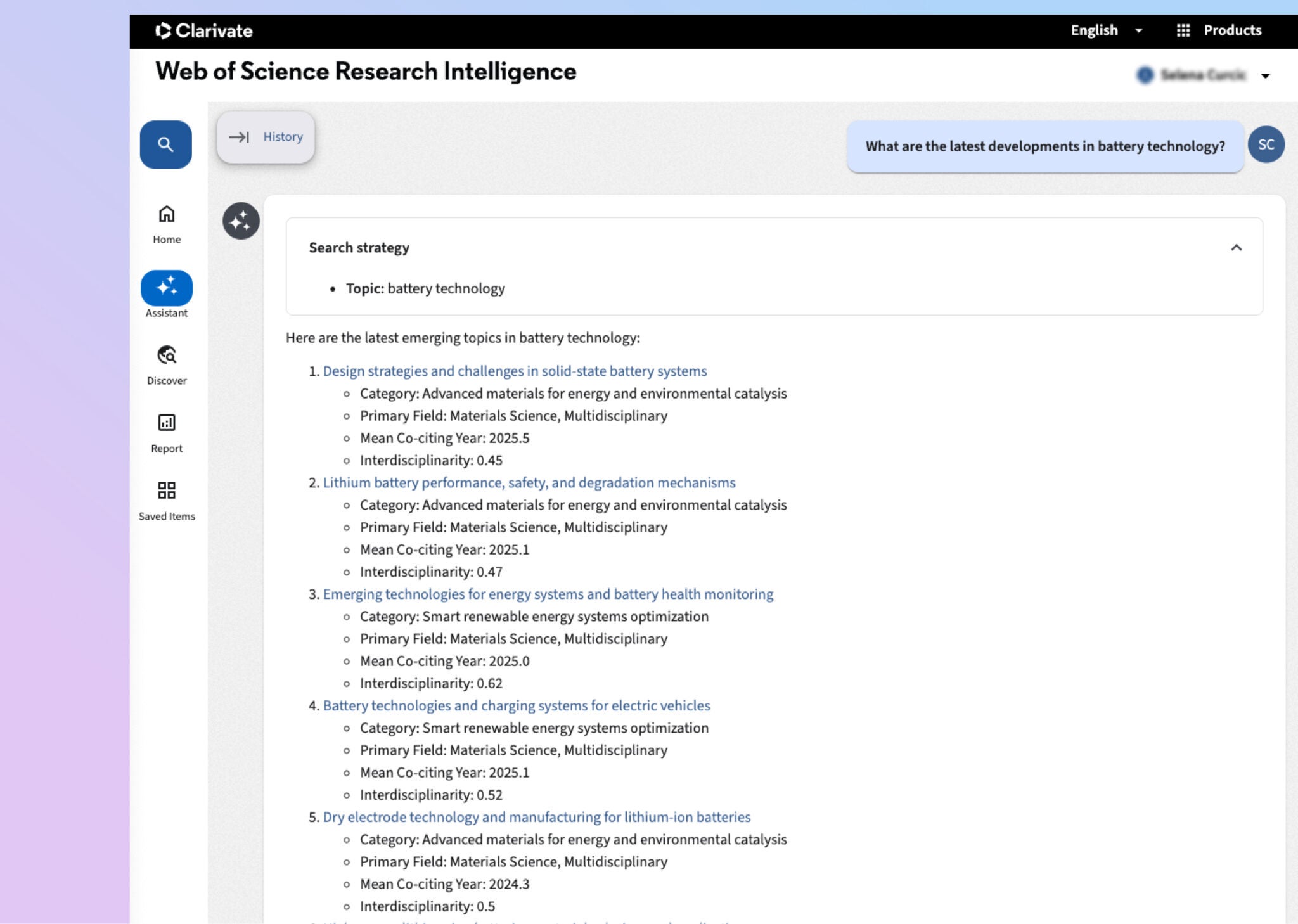 Web of Science Research Intelligence | Clarivate