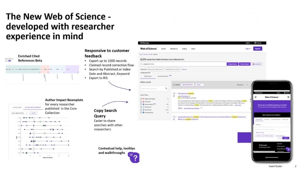 The new Web of Science is now your default interface - Clarivate